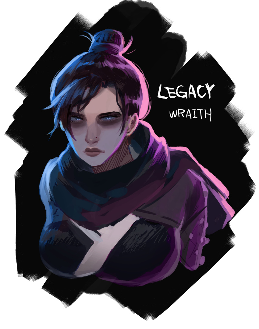 Safebooru - 1girl absurdres apex legends bags under eyes bangs black background black bodysuit ...