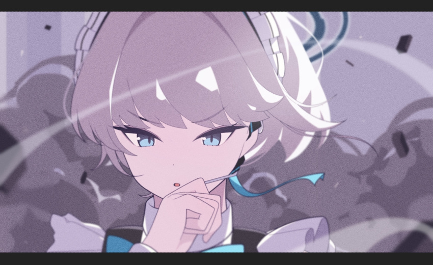 Safebooru - 1girl blonde hair blue archive blue eyes explosion halo ...