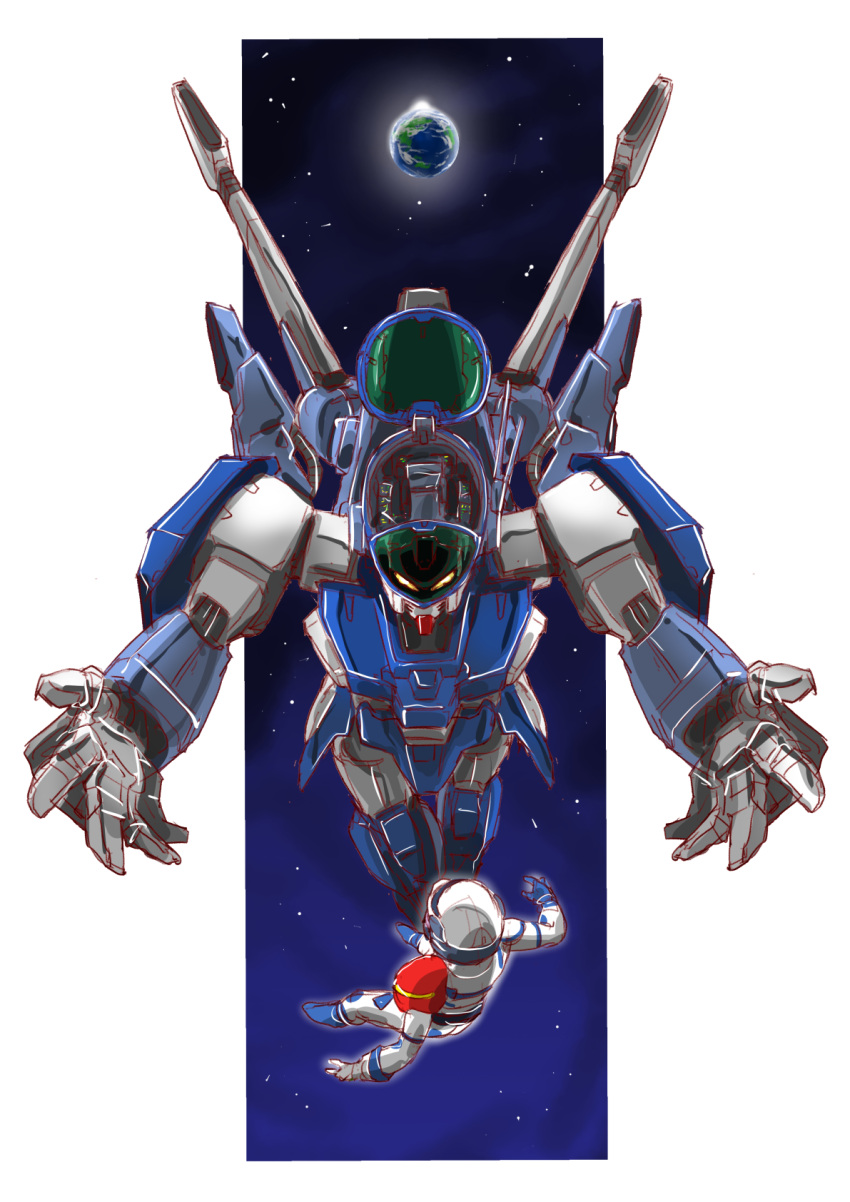 Safebooru - 1boy aoki ryuusei spt layzner asuka eiji blue gloves earth ...