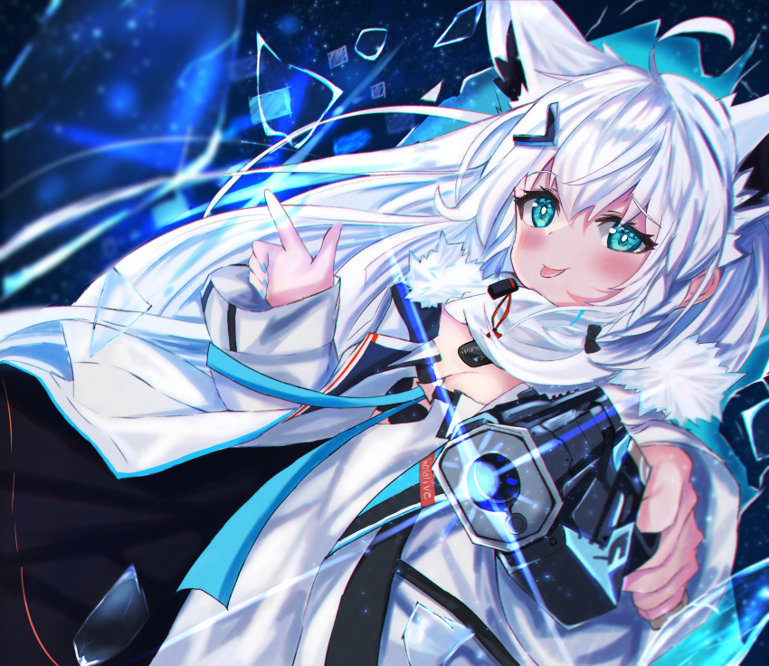 Safebooru - 1girl absurdres ahoge animal ear fluff animal ears bangs ...