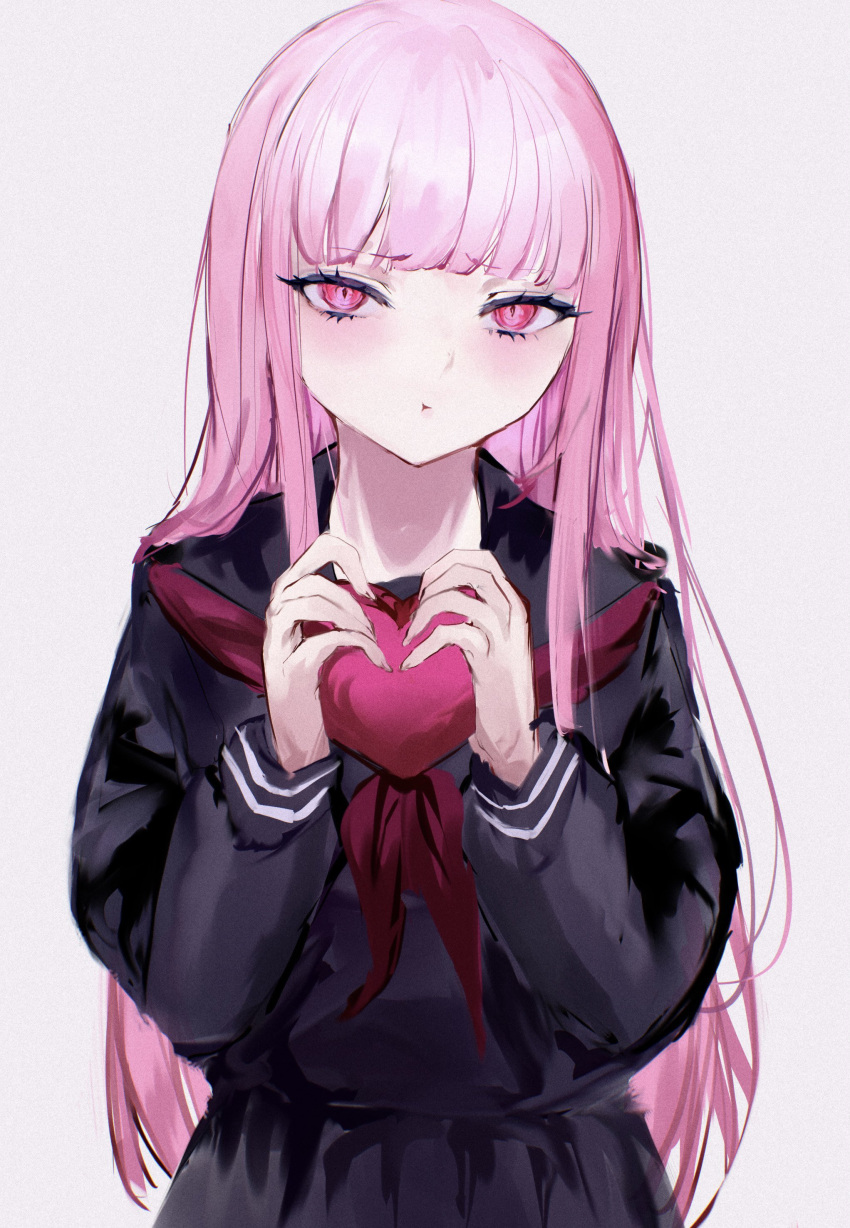 Safebooru - 1girl absurdres black sailor collar black serafuku black ...