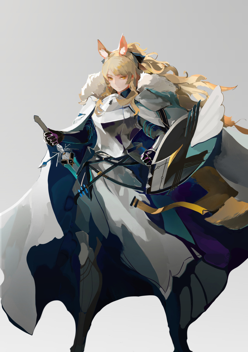 Safebooru - 1girl absurdres animal ear fluff animal ears arknights armor armored dress bangs ...