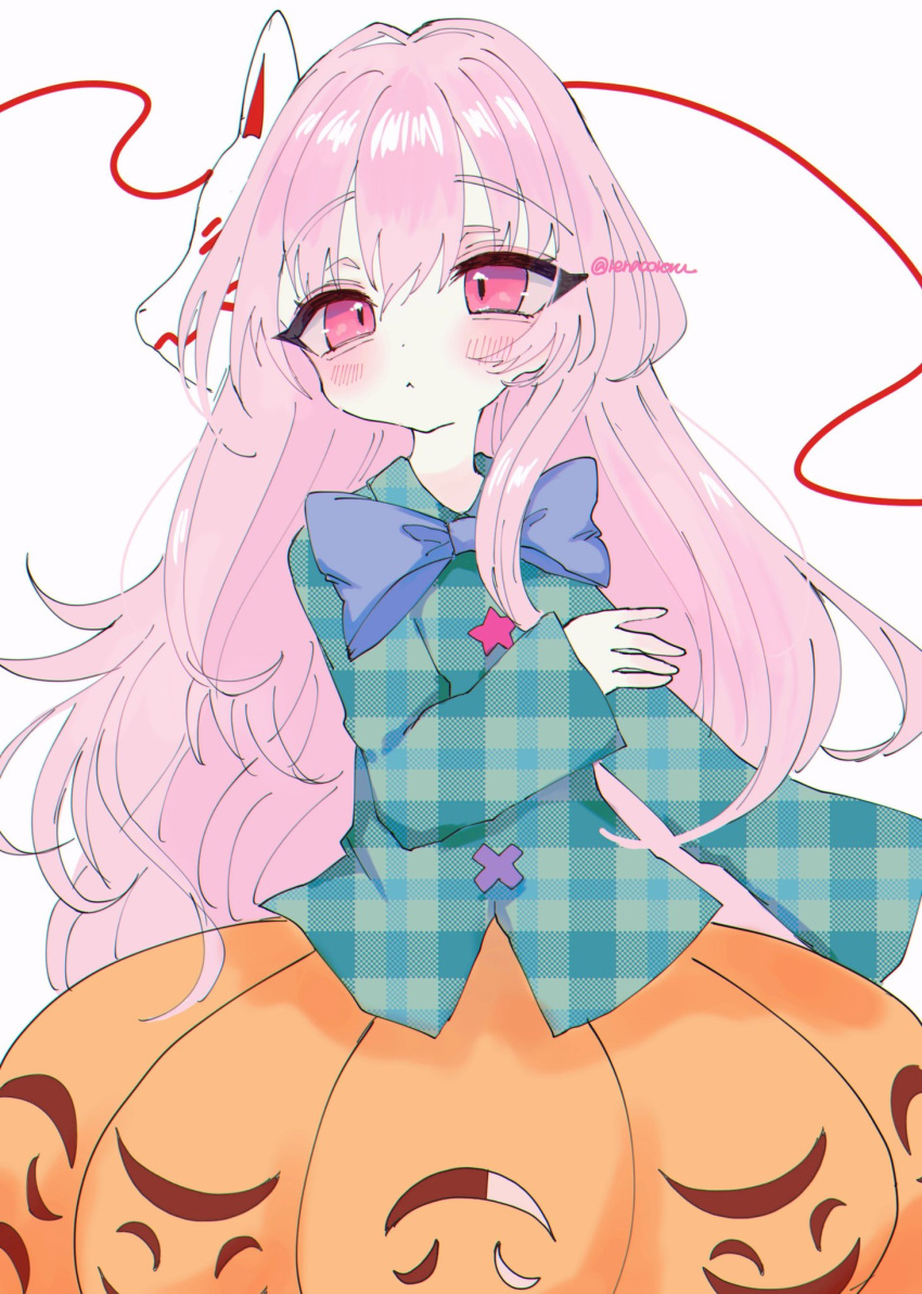 Safebooru - 1girl artist name bangs blue bow blue bowtie blue shirt ...