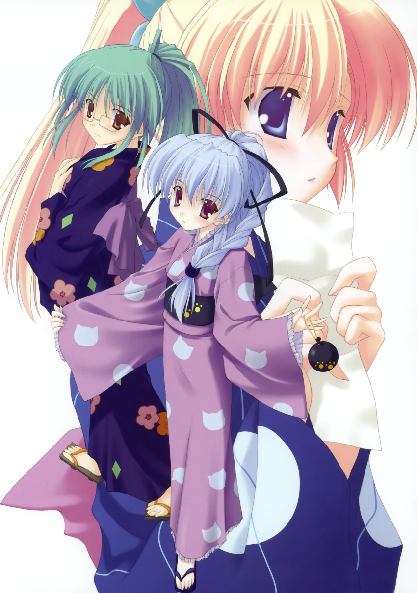 Safebooru - canvas 2 fujinami tomoko housen elis glasses nanao naru ...