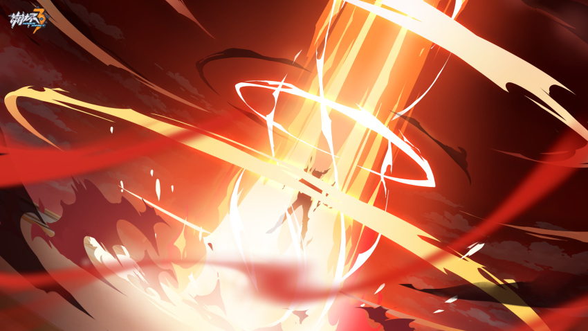 Safebooru - 1boy clouds cloudy sky explosion fire highres honkai ...