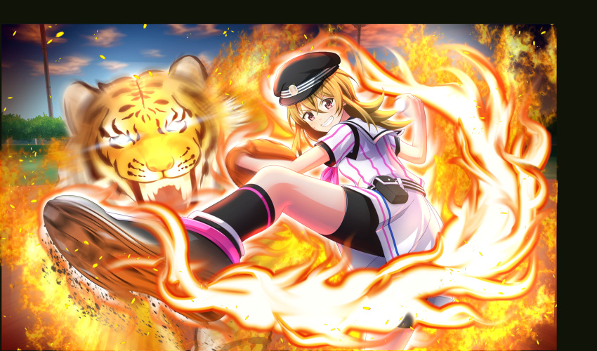 Safebooru - 1girl aura ball baseball baseball (object) baseball mitt baseball stadium baseball ...