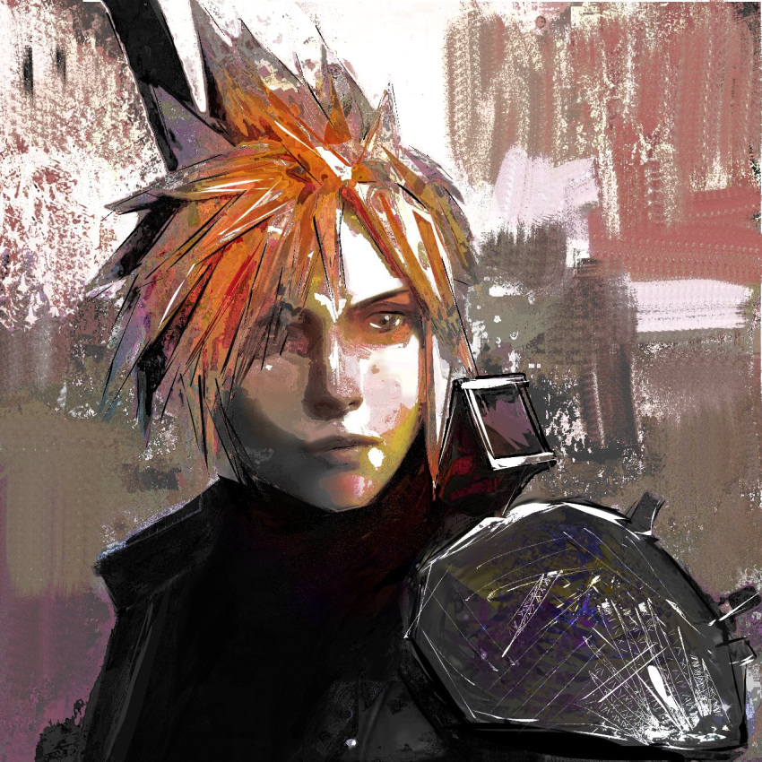 Safebooru - 1boy cloud strife commentary final fantasy final fantasy ...