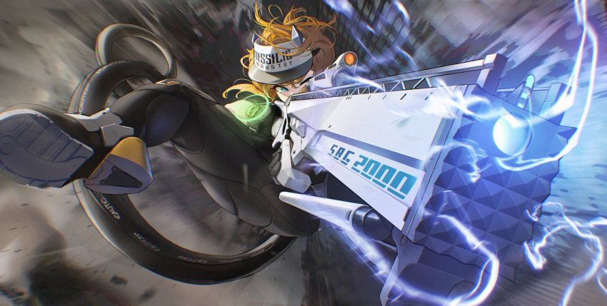 Safebooru - 1girl absurdres blonde hair blue eyes bypos electricity ...