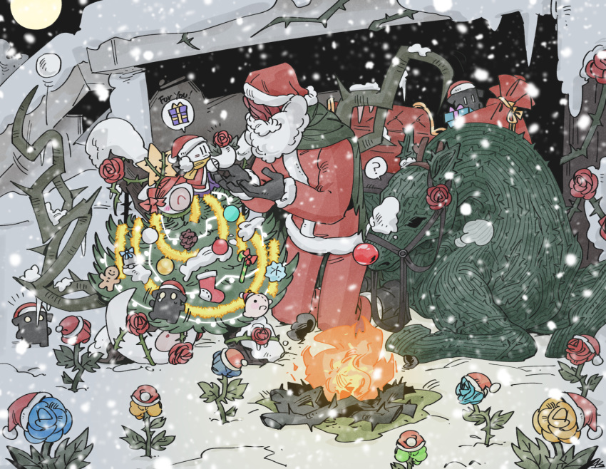 Safebooru - 1boy 1girl ^ ^ aqua flower aqua rose black gloves blue ...