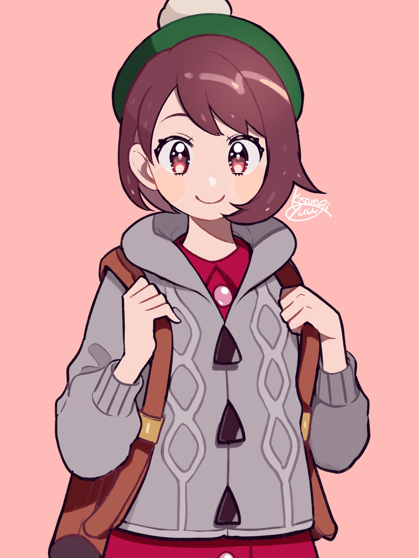 Safebooru - 1girl absurdres bag blush bob cut brown eyes brown hair ...