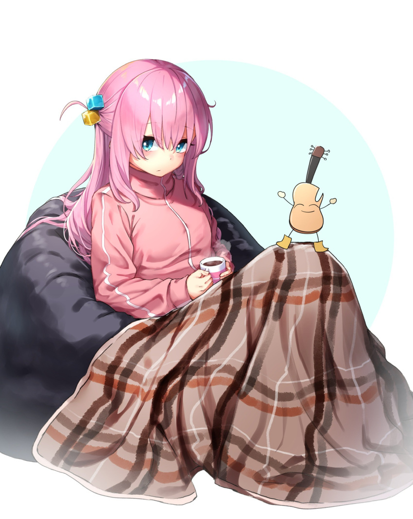 Safebooru - 1boy 1girl blue eyes bocchi the rock! coffee coffee mug ...