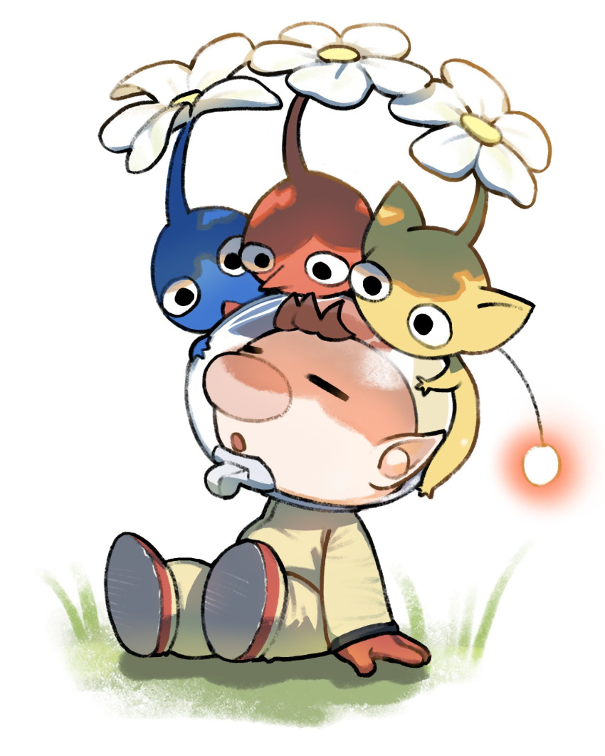Safebooru - 1boy big nose black eyes blue pikmin blue skin brown hair ...