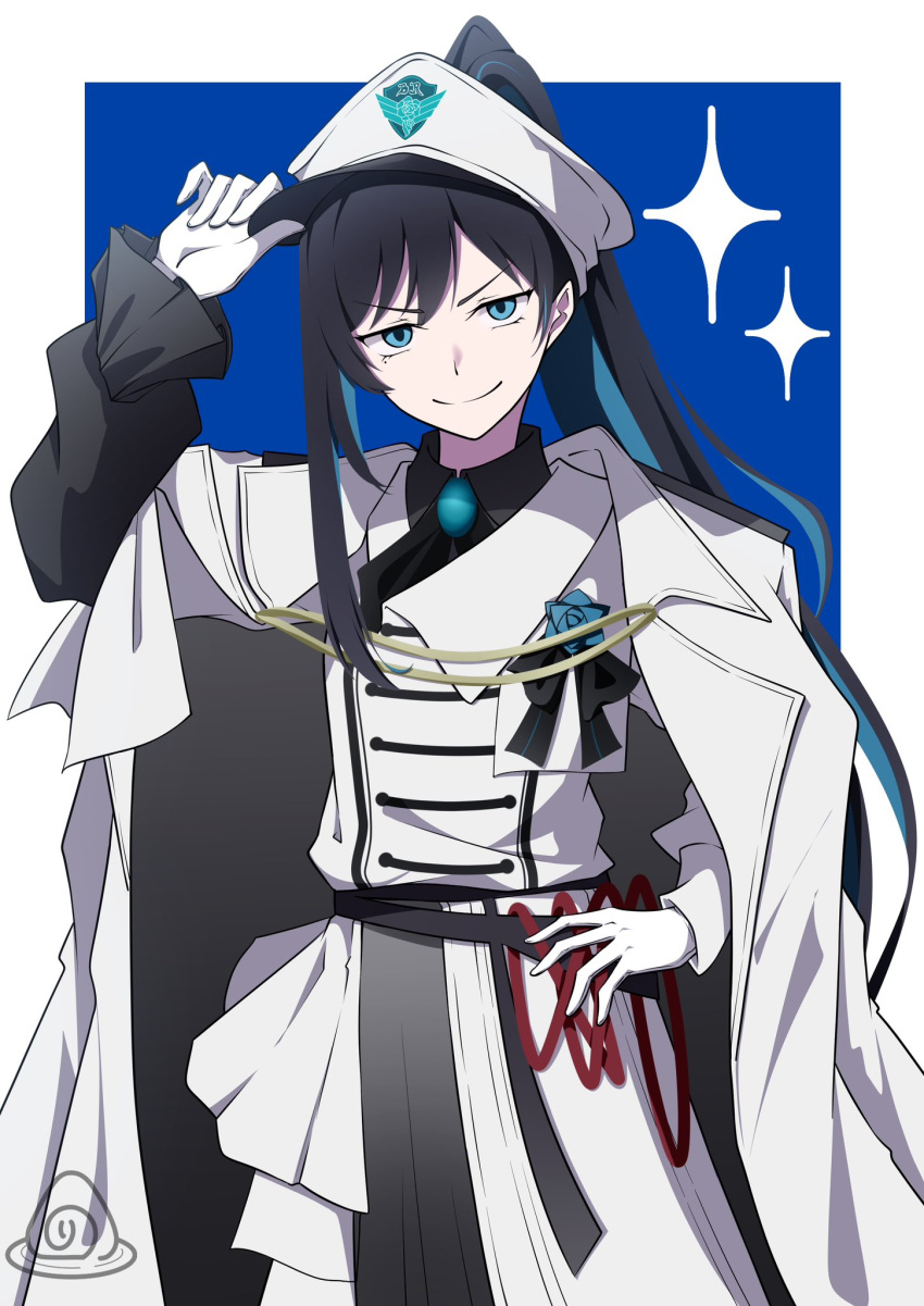 Safebooru - 1girl adjusting clothes adjusting headwear ado (utaite ...