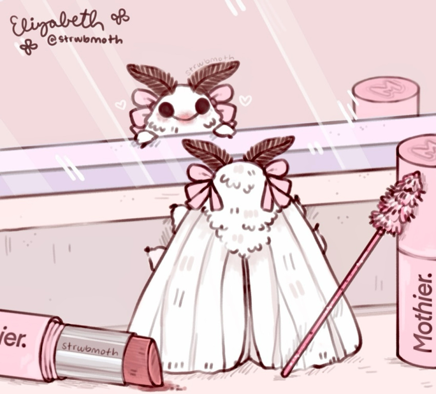 Safebooru - animal focus artist name bug commentary cosmetics elizabeth (strwbmoth) english ...