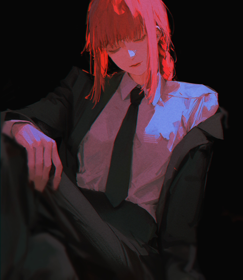 Safebooru 1girl 96yottea Absurdres Black Background Black Jacket 9666