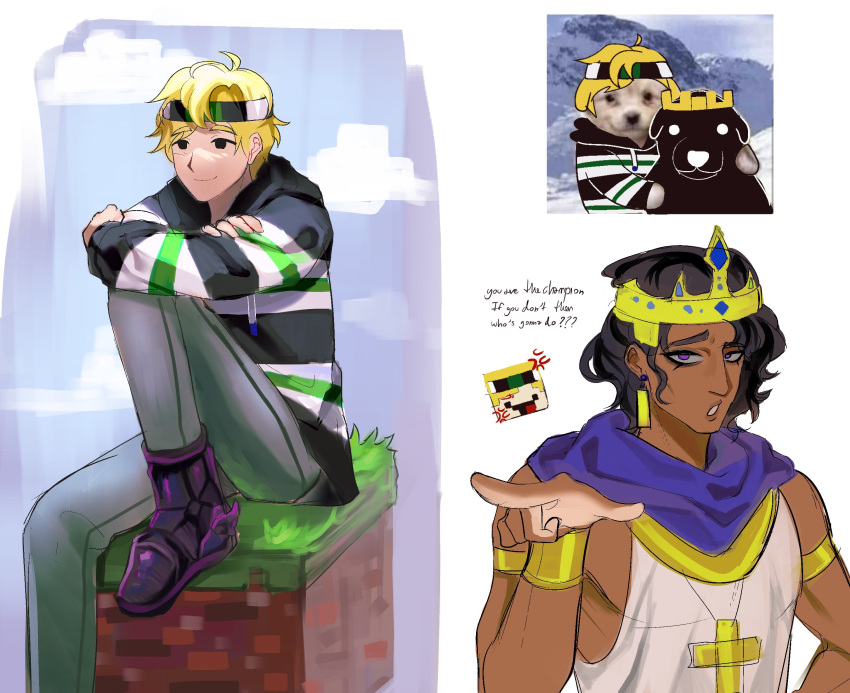 Safebooru - 2boys ahoge ancient egyptian clothes animal animalization ...