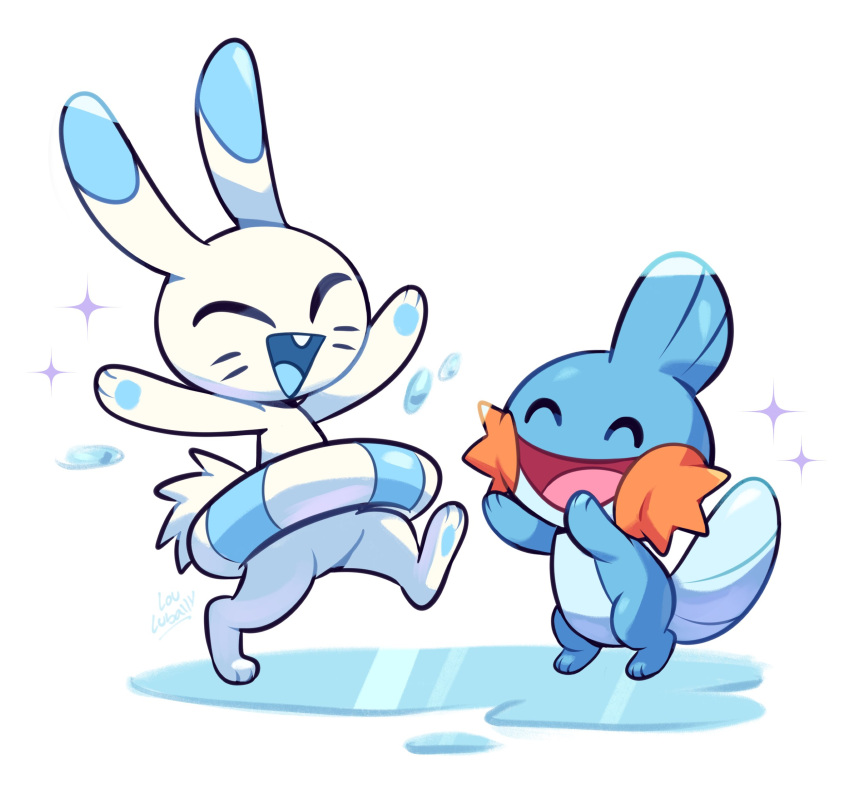 Safebooru - 2024 pokemon teraleak 2others animal ears blue fur facial ...