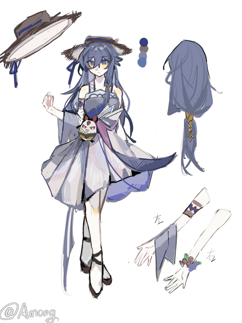 Safebooru - 1girl artist name bangs black hair blue eyes character ...