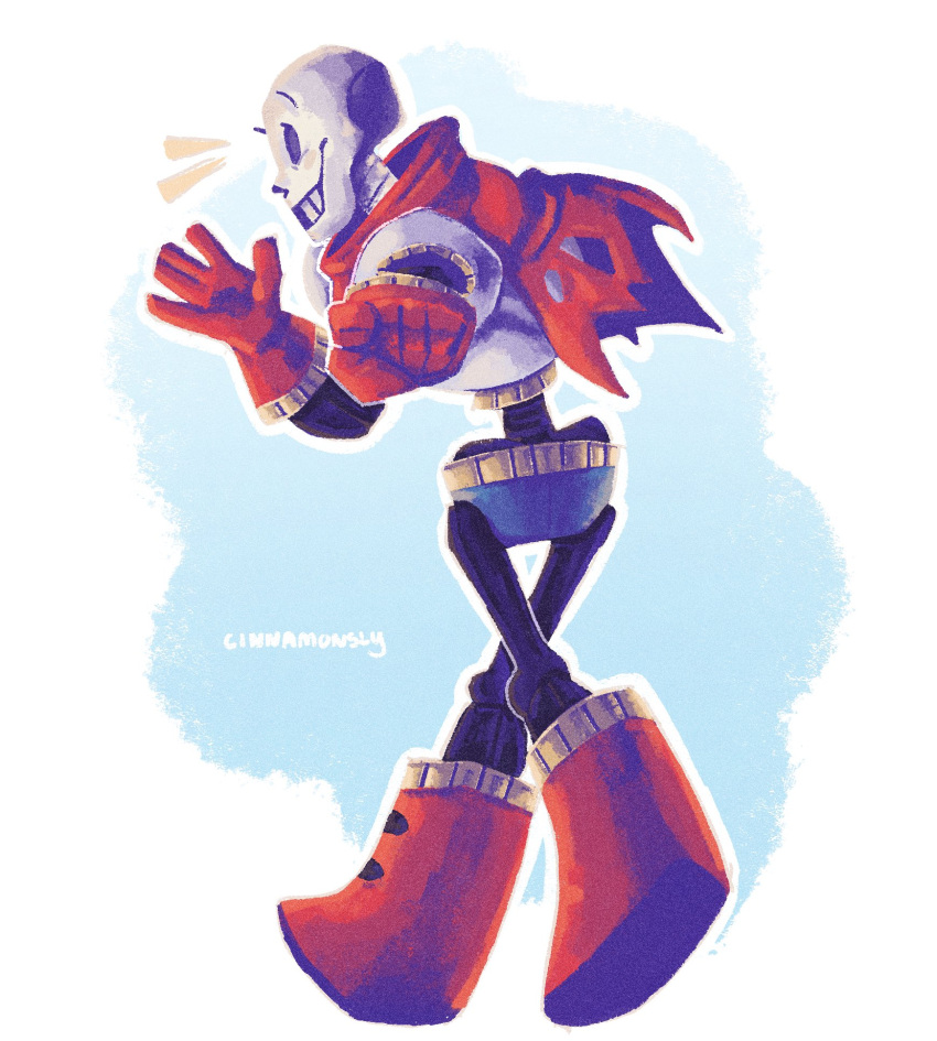 Safebooru - 1boy 2021 2d \||/ armor artist name blue background blue ...