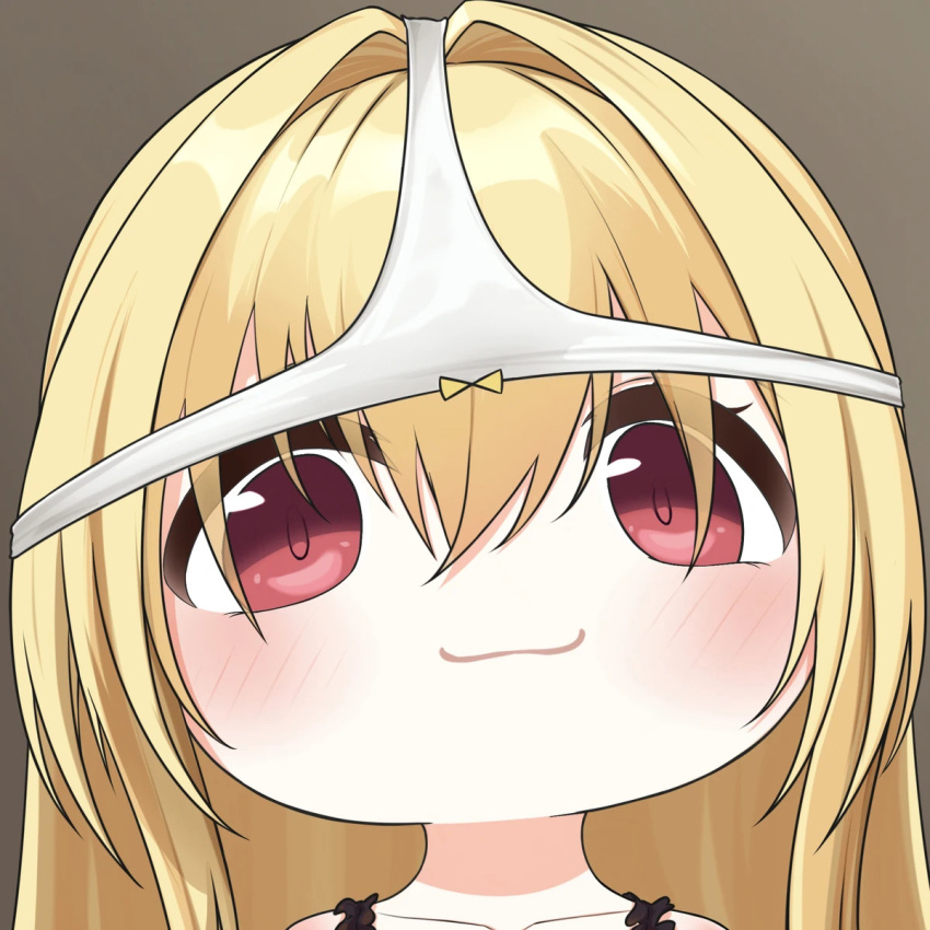 Safebooru - 1girl azur lane konjiki no yami long hair panties panties on head quancy smile to ...