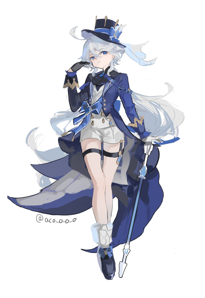 Safebooru - 1girl aco gbfg ahoge ascot asymmetrical gloves black ascot black gloves black shoes ...