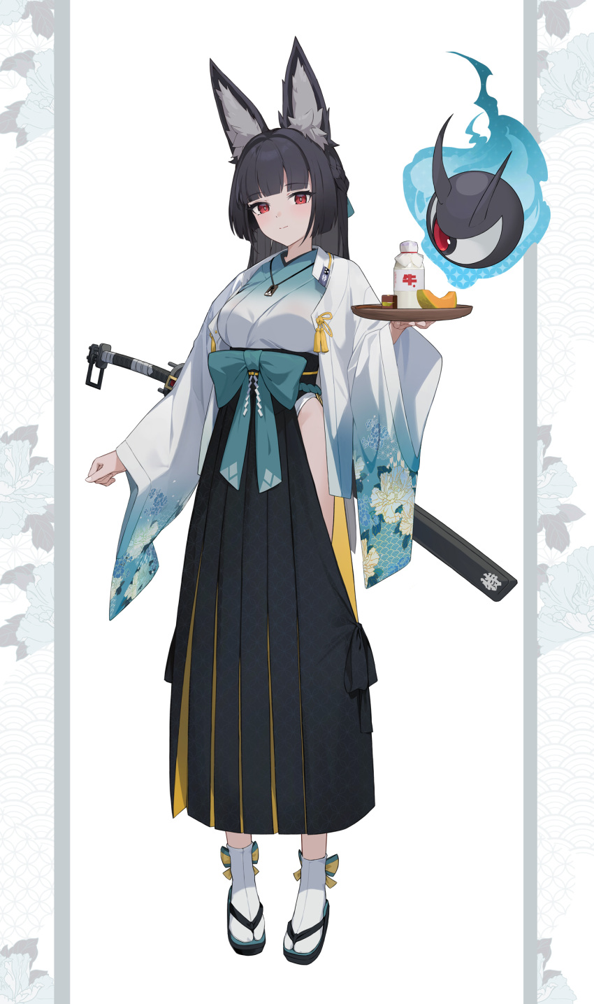 Safebooru - 1girl absurdres alternate costume animal ear fluff animal ears black hair black ...