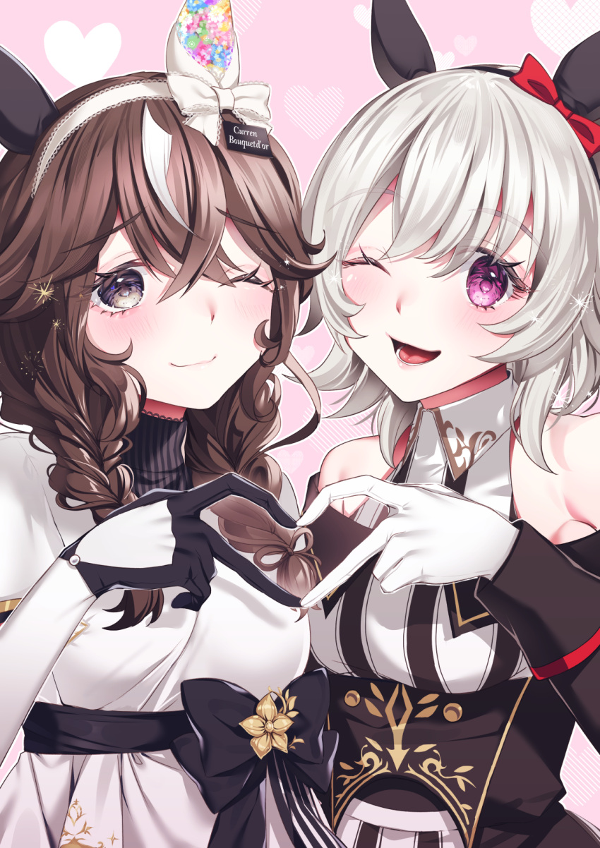 Safebooru - blush braid brown hair commentary request curren bouquetd'or (umamusume) curren chan ...