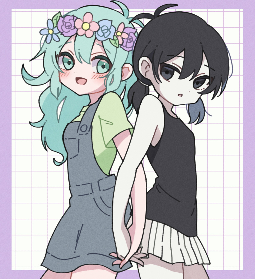 Safebooru - 2girls antenna hair basil (headspace) (omori) basil (omori ...
