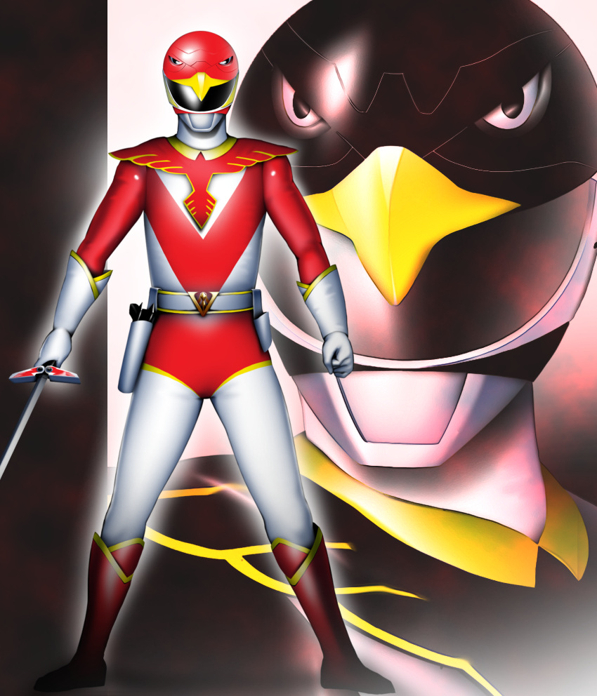 Safebooru - 2boys armor black armor black condor black helmet bodysuit ...