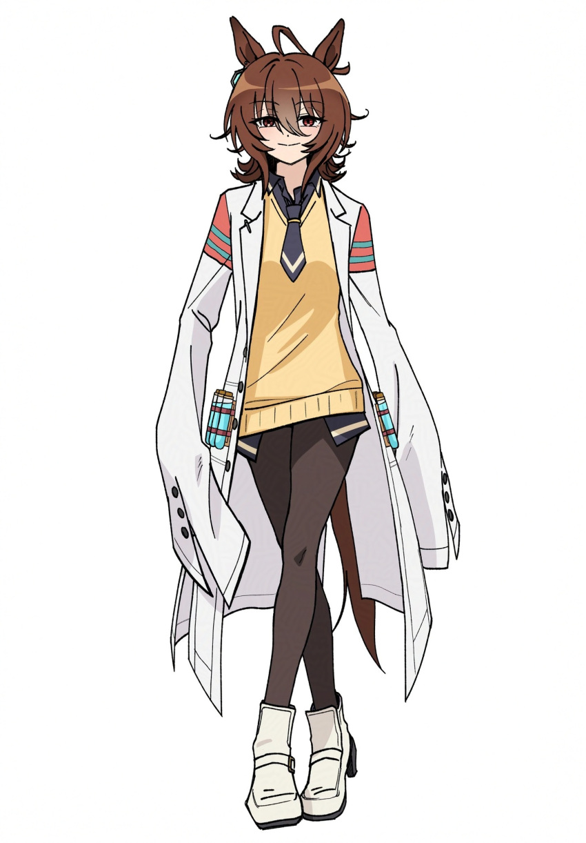 Safebooru - 1girl agnes tachyon (umamusume) animal ears black necktie ...