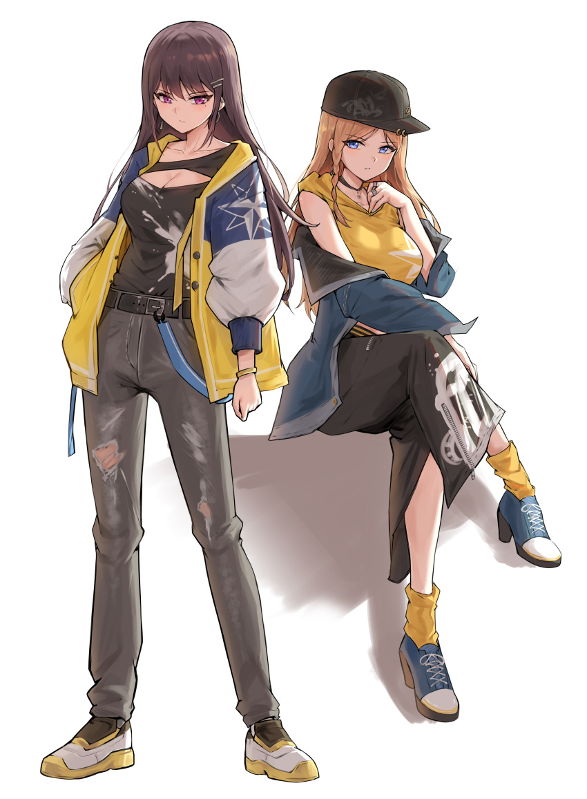 Safebooru - 2girls absurdres bang dream! bang dream! it's mygo!!!!! belt blonde hair blue eyes ...