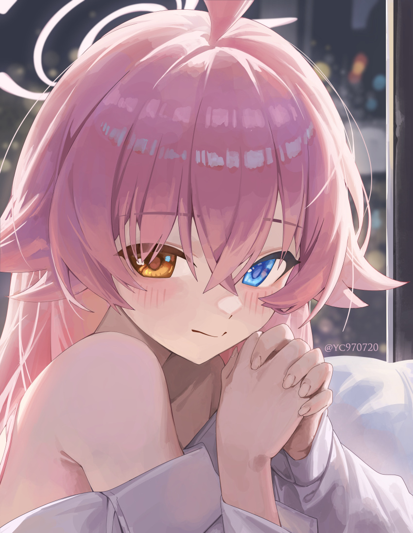 Safebooru - 1girl absurdres alternate costume blue archive blue eyes blush closed mouth hair ...