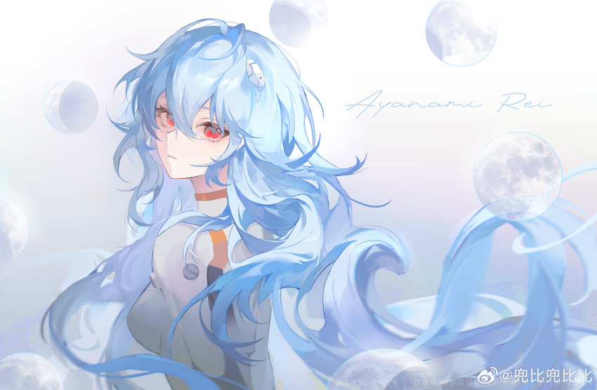 Safebooru - 1girl absurdres alternate hair length alternate hairstyle ayanami rei blue hair ...