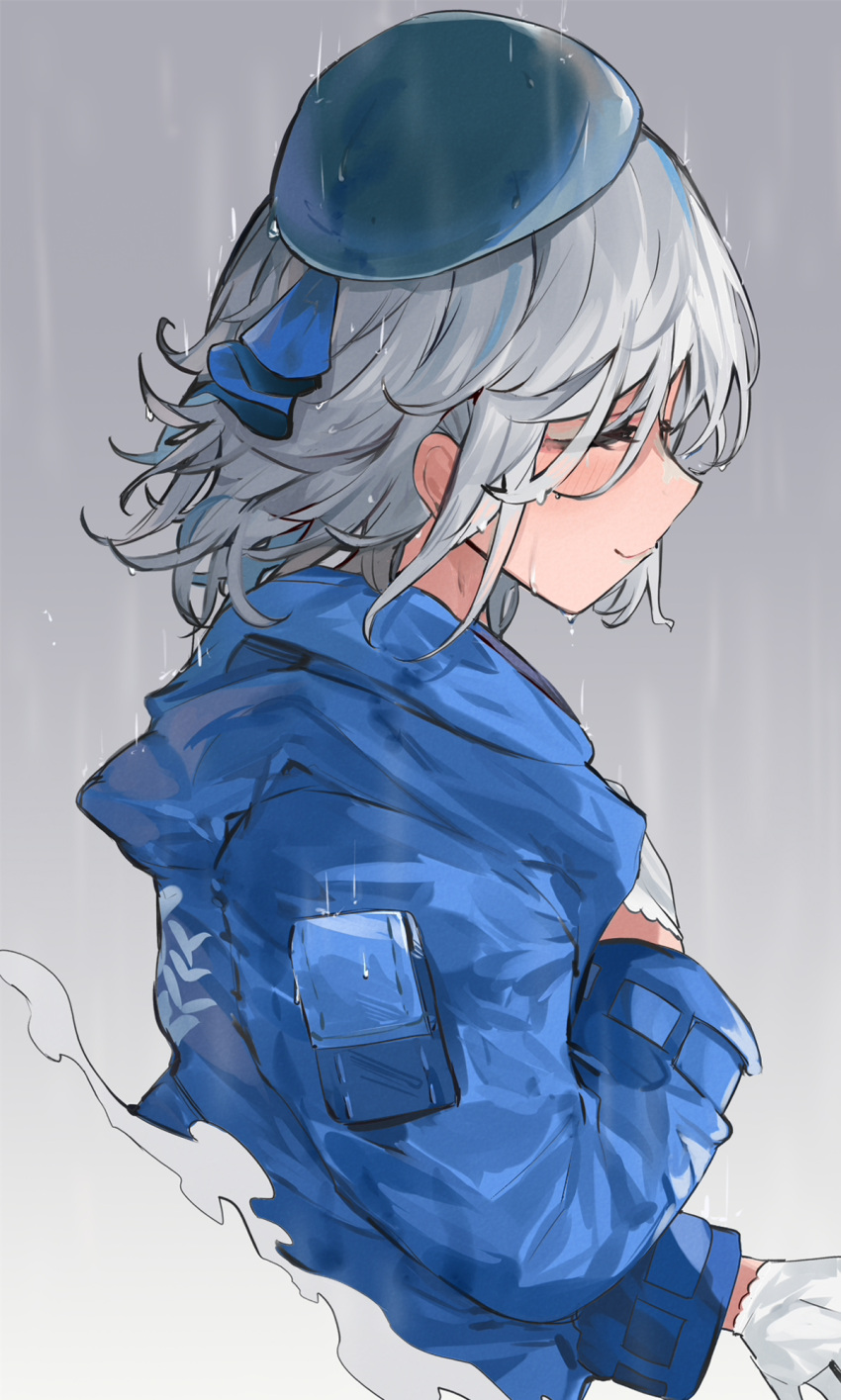 Safebooru - 1girl amagai ruka appleseed (appleseed art) black hat blue ...