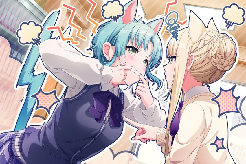 Safebooru - blue eyes blue hair d4dj dress hanamaki towa short hair | 5724630