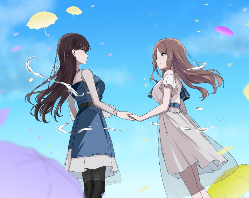 Safebooru - 2girls bang dream! bang dream! it's mygo!!!!! belt black hair blue eyes brown hair ...