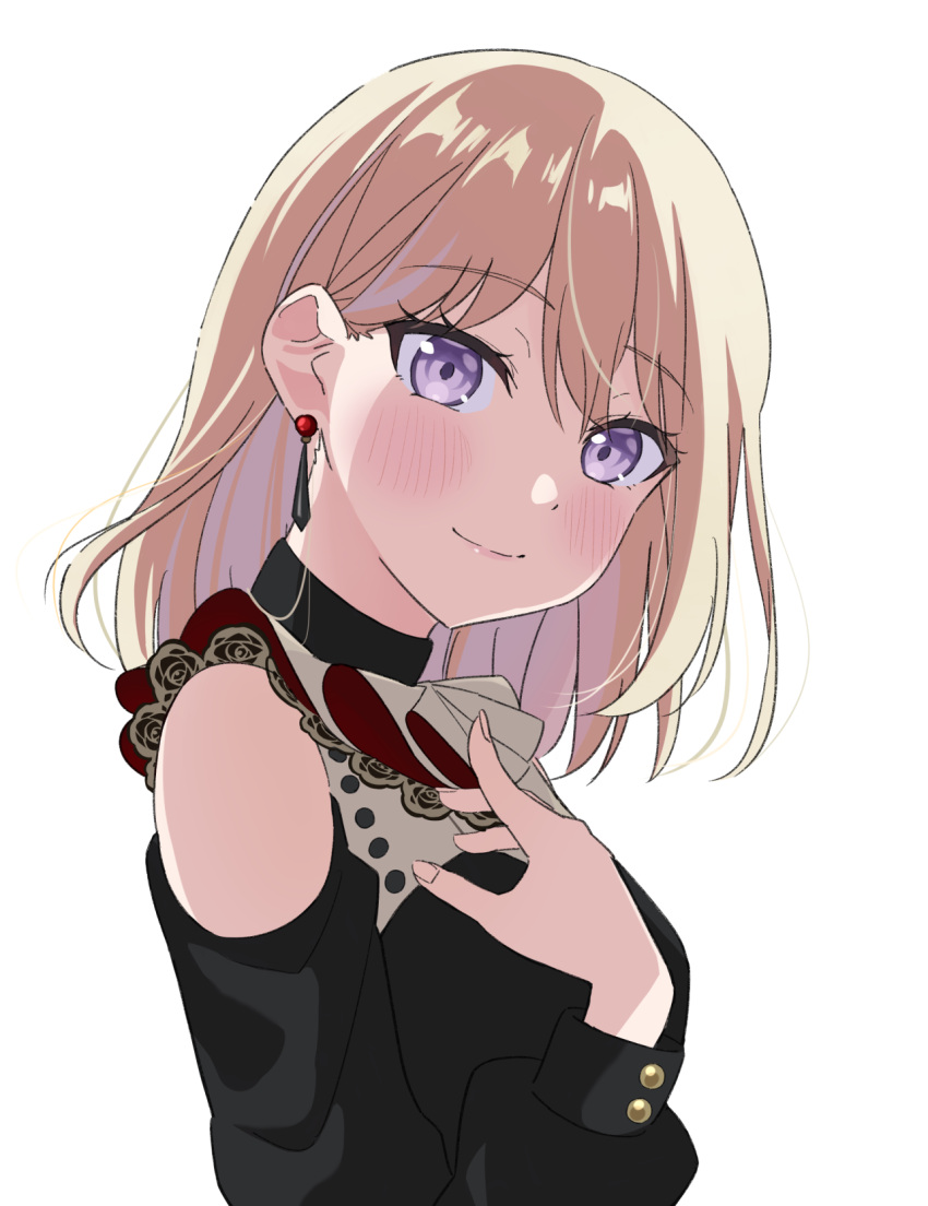 Safebooru - 1girl bang dream! bang dream! it's mygo!!!!! black dress blonde hair blush closed ...
