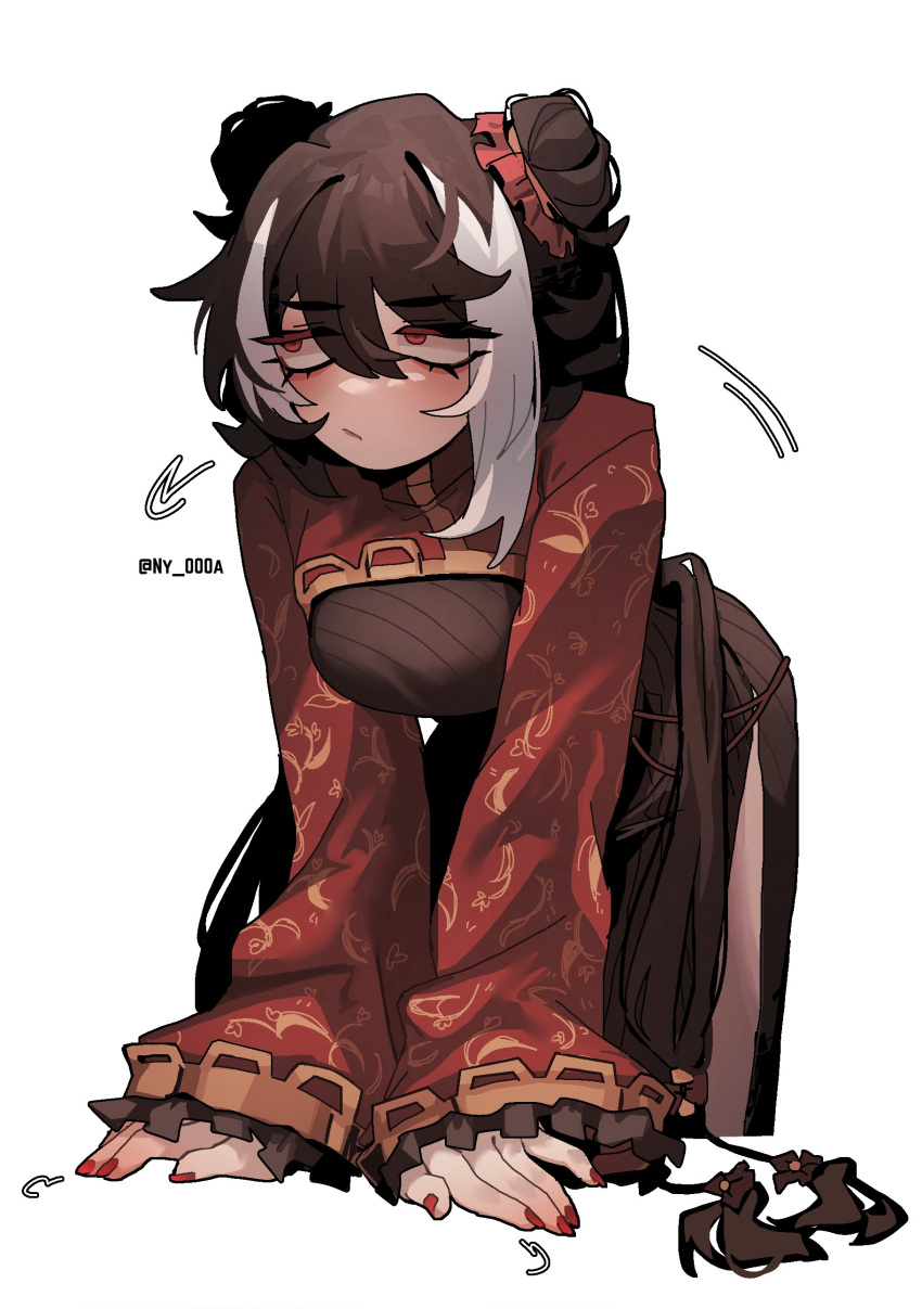 Safebooru - 1girl absurdres black dress black hair closed mouth cowboy shot cropped jacket ...