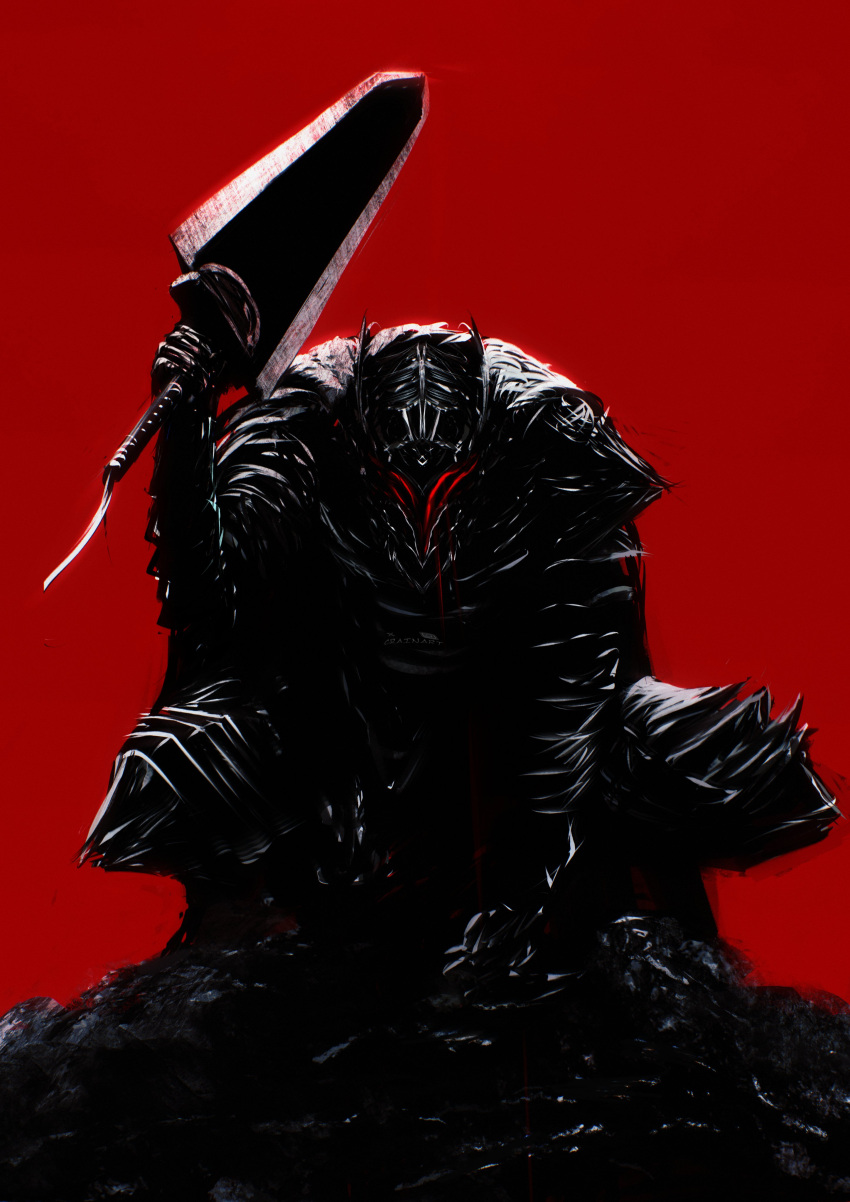 Safebooru - 1boy absurdres armor berserk cape crain1art full body guts ...
