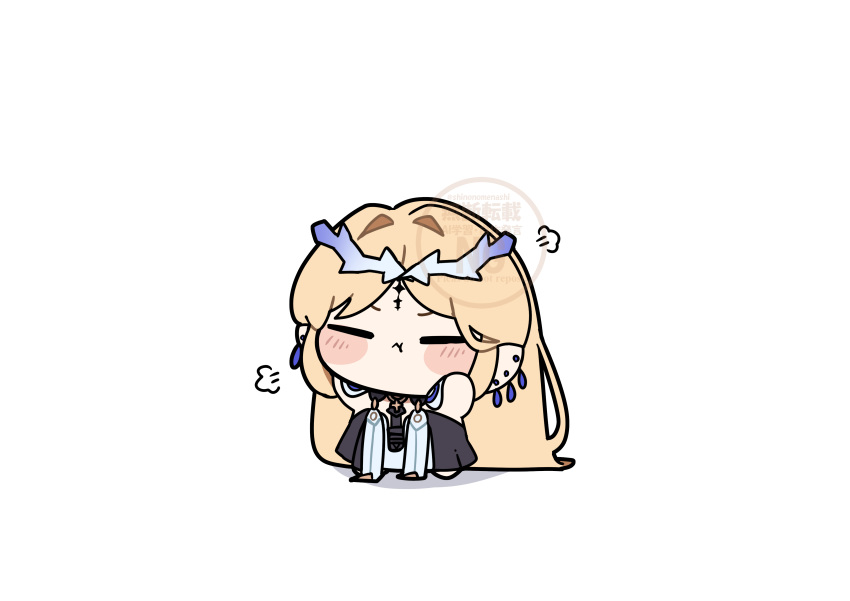 Safebooru - 1girl absurdres black dress blonde hair cartethyia ...