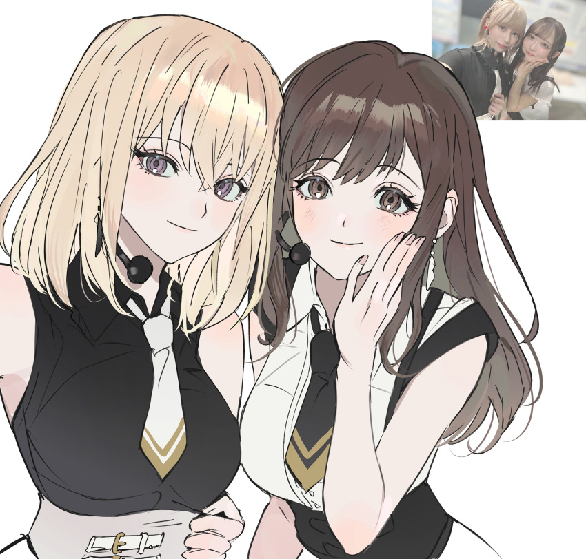 Safebooru - 2girls bang dream! bang dream! it's mygo!!!!! black necktie black shirt blonde hair ...
