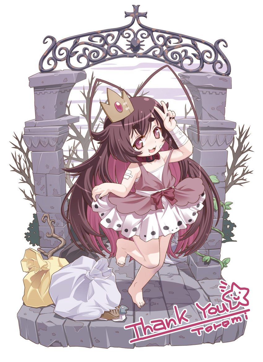 Safebooru - 1girl antenna hair arm up bandaged arm bandages bandaid ...