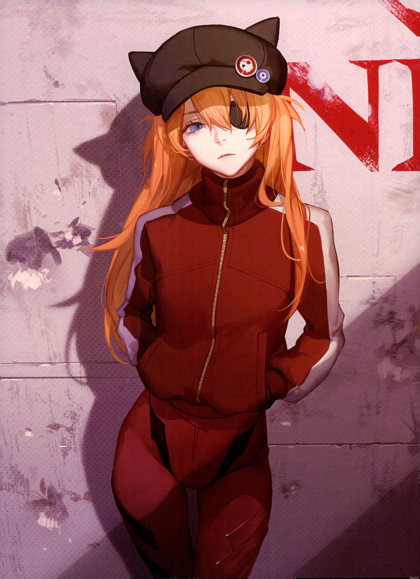 Safebooru - 1girl absurdres ask (askzy) baseball cap blue eyes closed mouth hat highres jacket ...