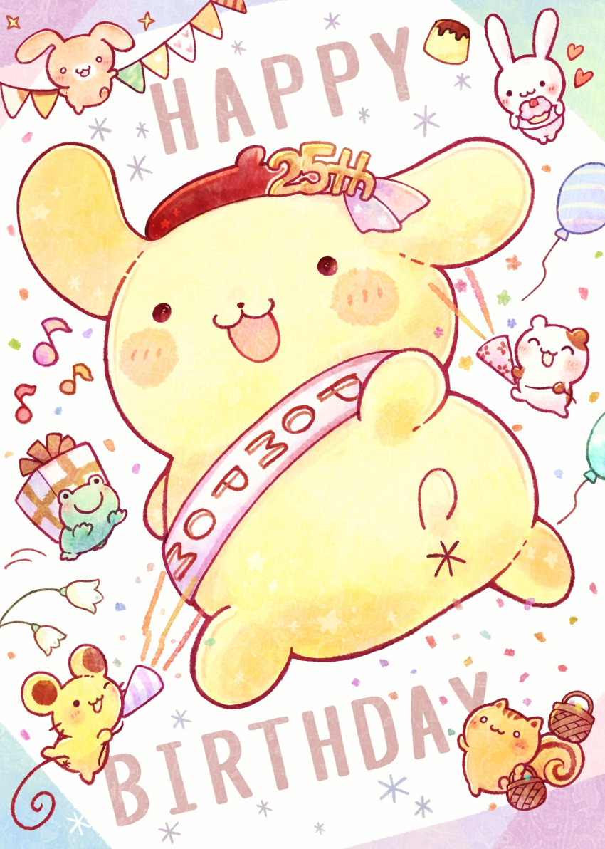 Safebooru - :3 animal animal focus bagel (sanrio) beret birthday ...