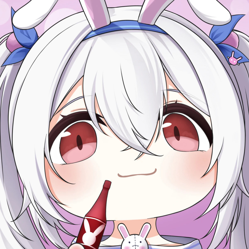 Safebooru - 1girl azur lane beer bottle laffey ii (azur lane) long hair quancy rabbit ears smile ...