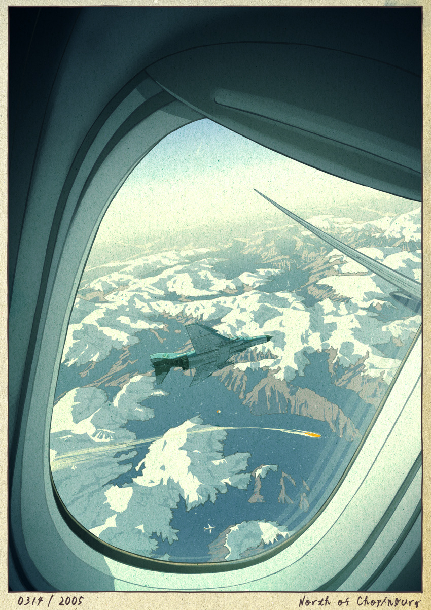 Safebooru - ace combat ace combat 04 aircraft airplane border check commentary clouds commentary ...