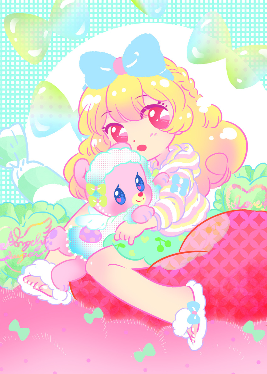 Safebooru - 1girl absurdres aikatsu! aikatsu! (series) angely bear (aikatsu) bare legs blonde ...