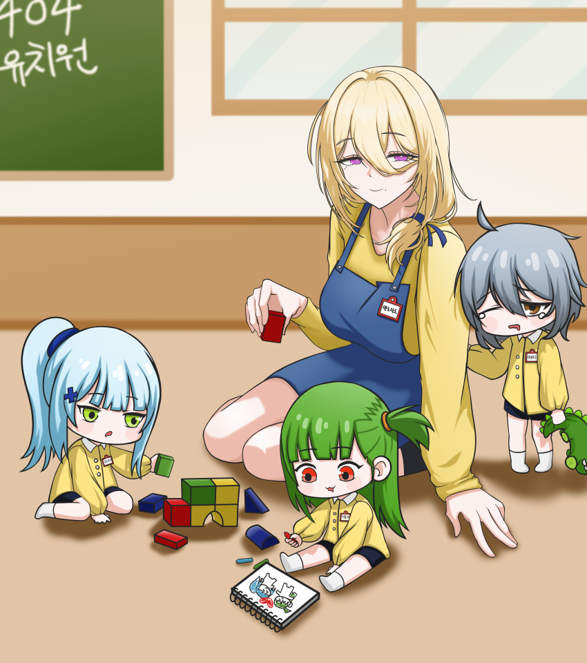 Safebooru - 4girls :d ;o absurdres aged down andoris (girls' frontline ...