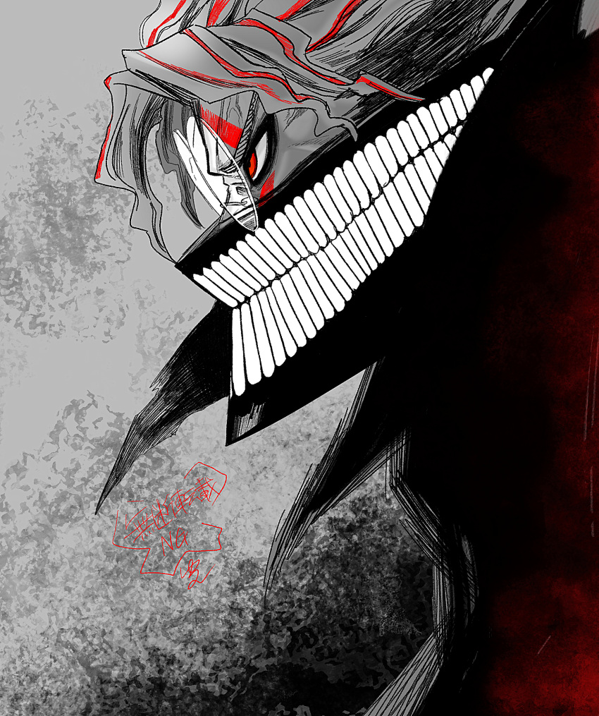 Safebooru - 1boy black jacket commentary request dandadan facial hair ...