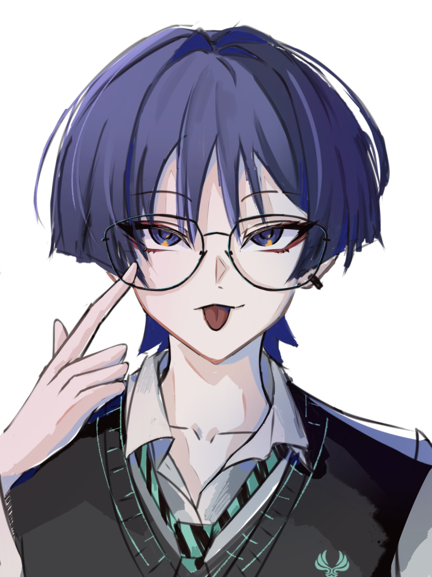 Safebooru - 1boy :p absurdres akanbe alternate costume anemo symbol (genshin impact ...